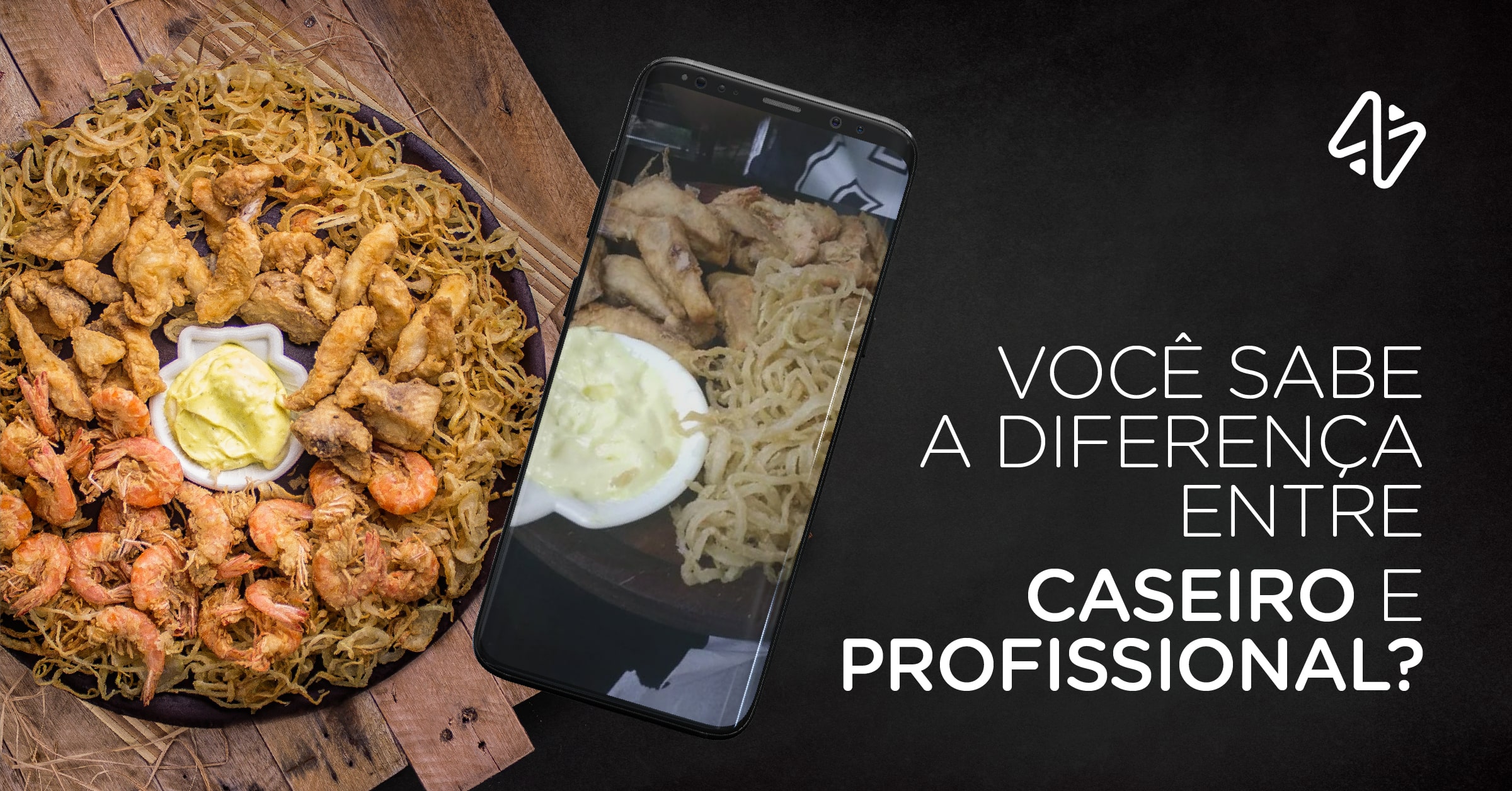 Diferença entre o caseiro e o profissional.